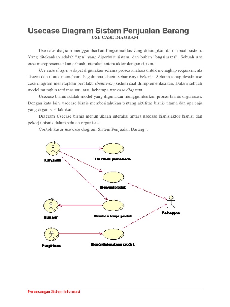 Contoh Kasus Use Case Bisnis | PDF
