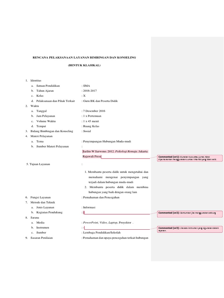 Contoh RPL Klasikal Info | PDF