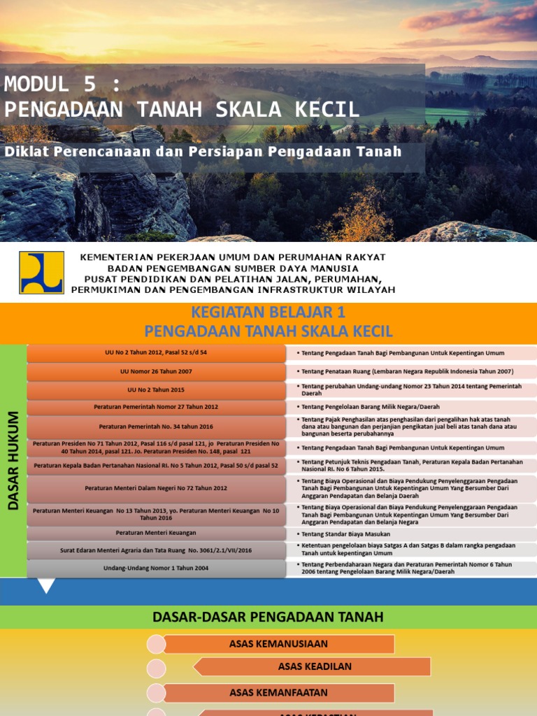 Panduan Pengadaan Tanah Skala Kecil | PDF | Hukum