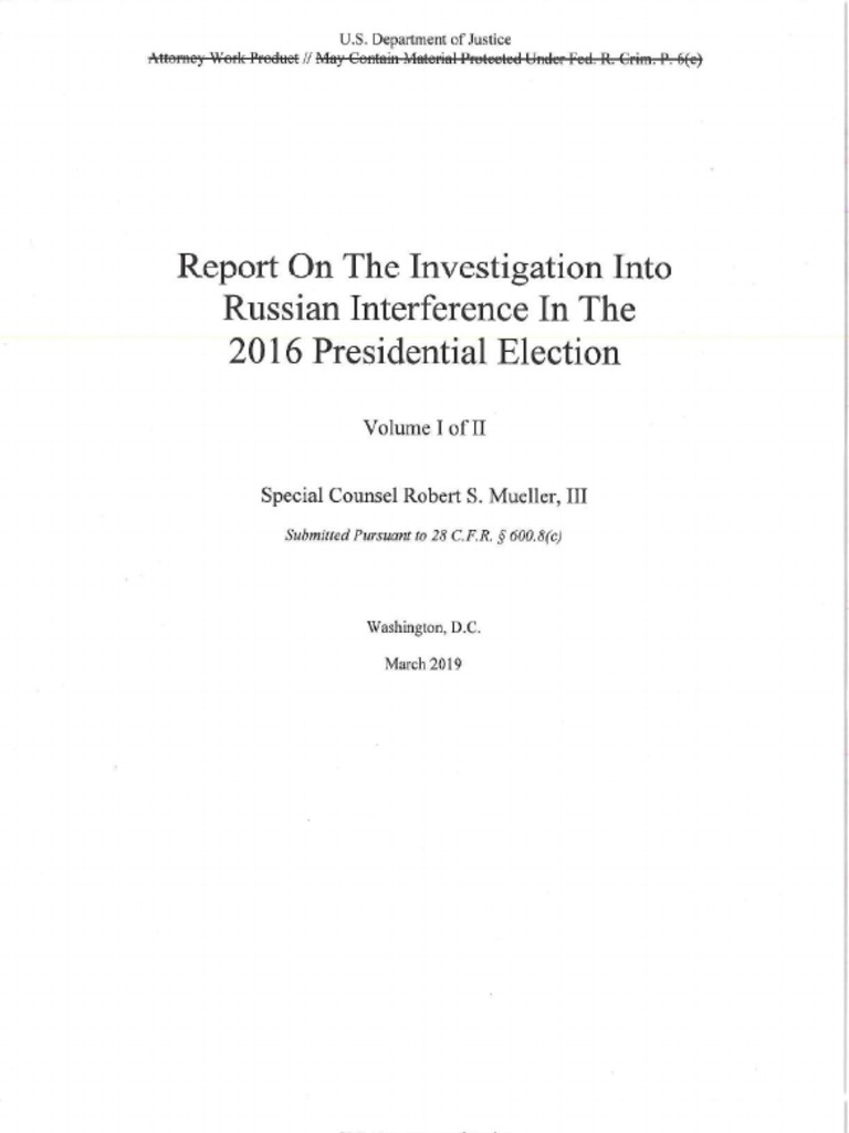 Mueller Report Compressed | PDF