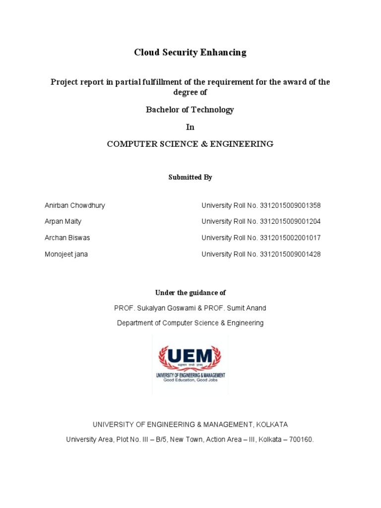 5.project Documentation | PDF | Cloud Computing | Cryptography