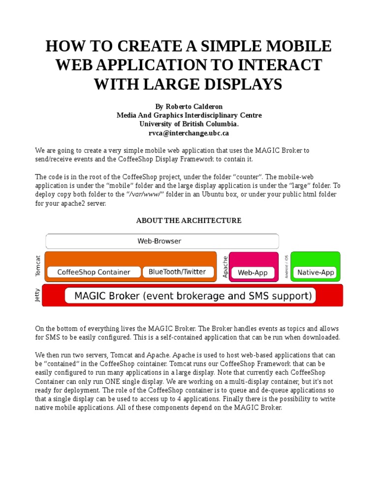 How To Create A Simple Mobile Web Application To Interact With Large ...
