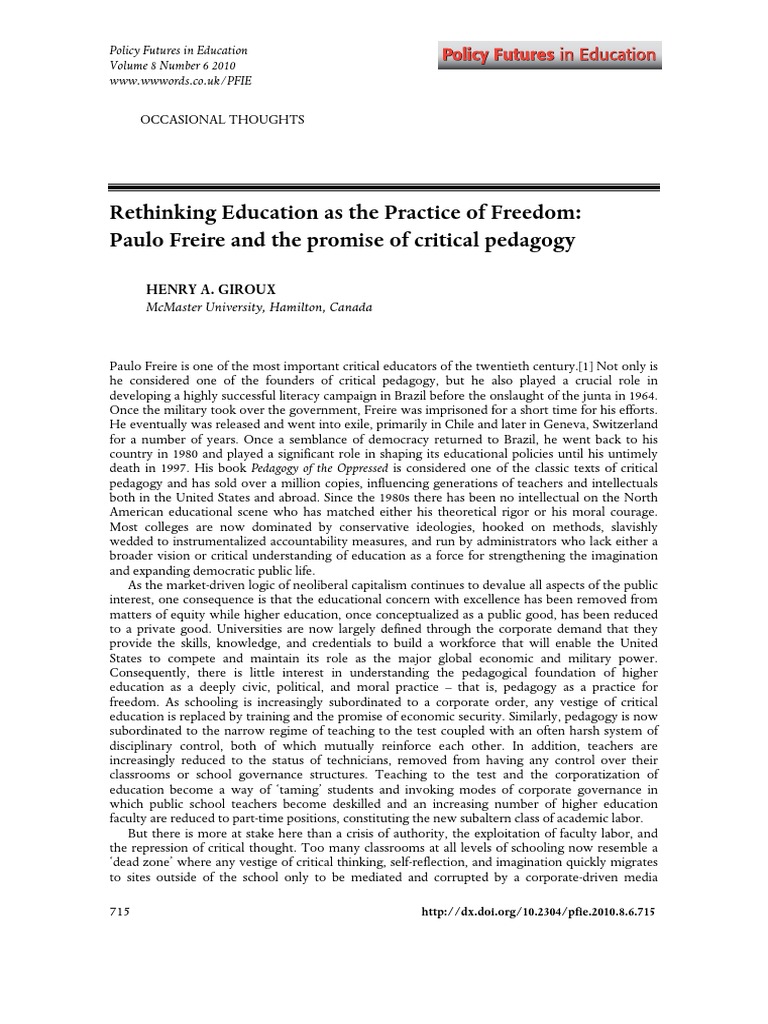 A. A. Akom, Critical Hip Hop Pedagogy | PDF | Critical Thinking | Pedagogy