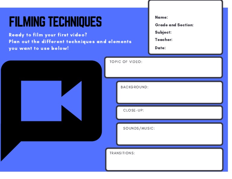 Filming Techniques | PDF