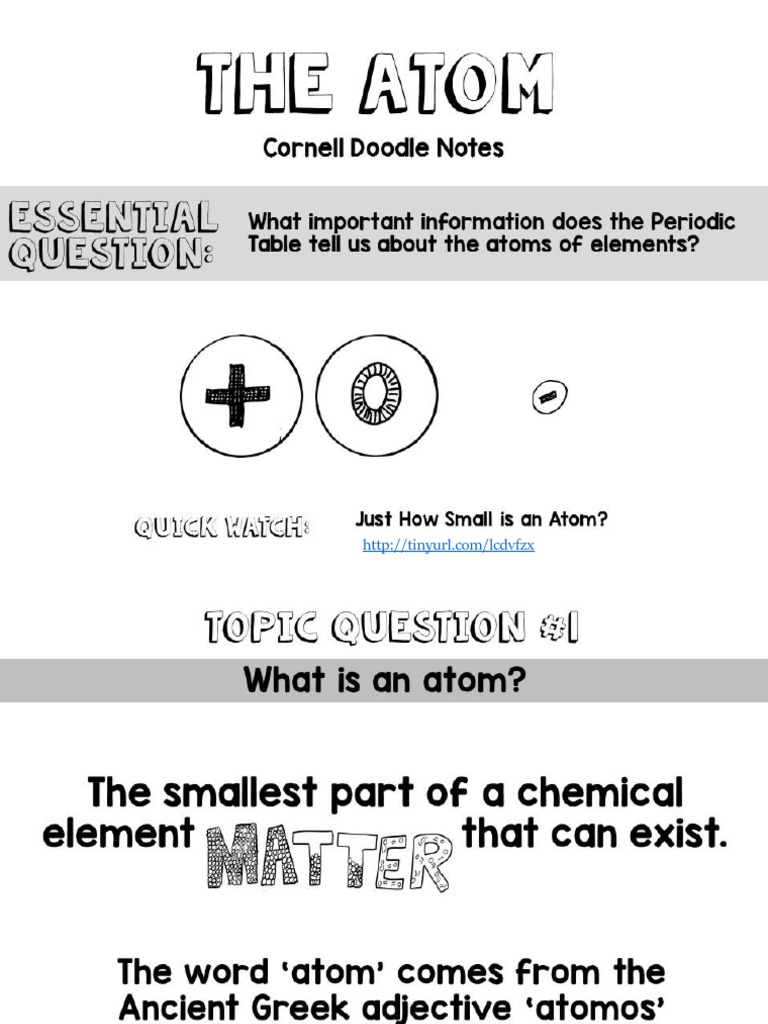 Atom Cornell Doodle Notes Powerpoint Presentation | PDF