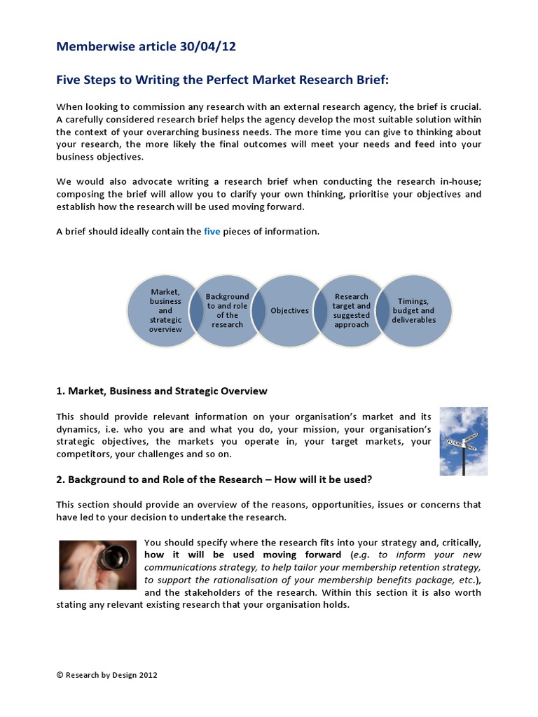 Five Steps To Writing The Perfect Market Research Brief | PDF ...