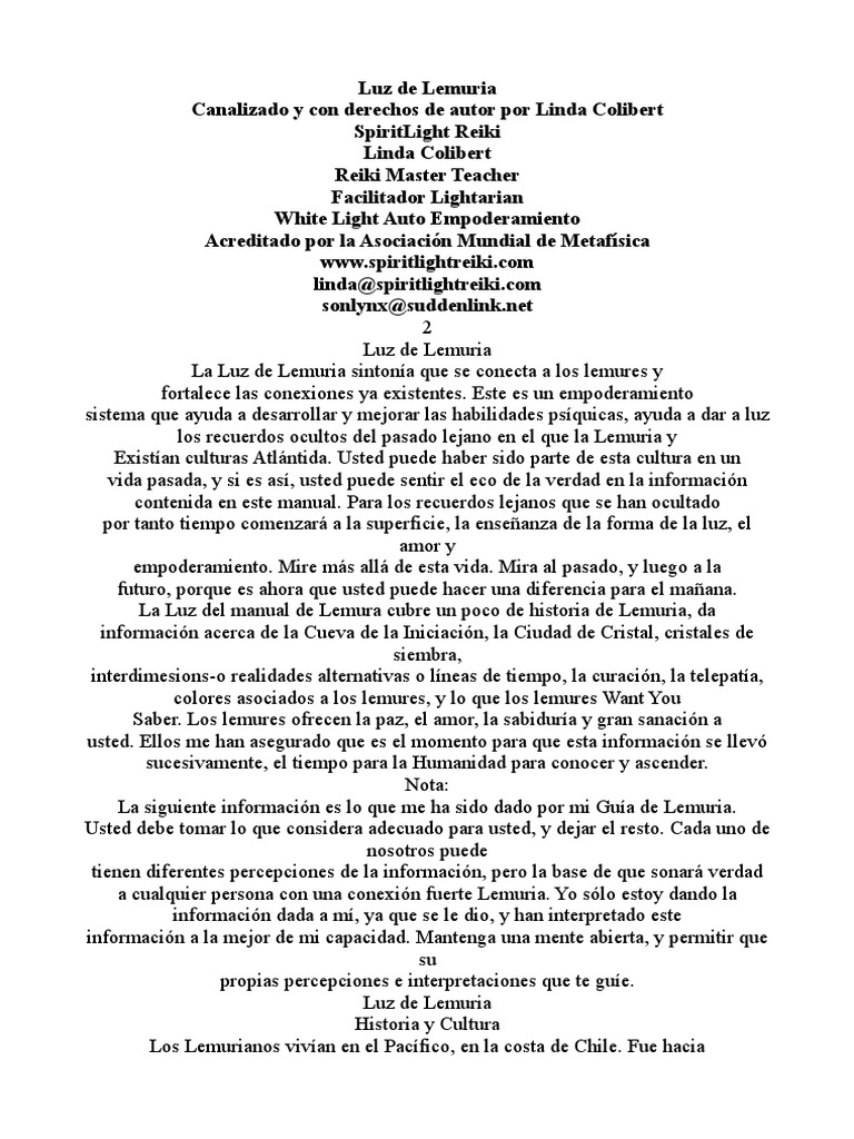 Luz de Lemuria | PDF | Tierra | Atlantis