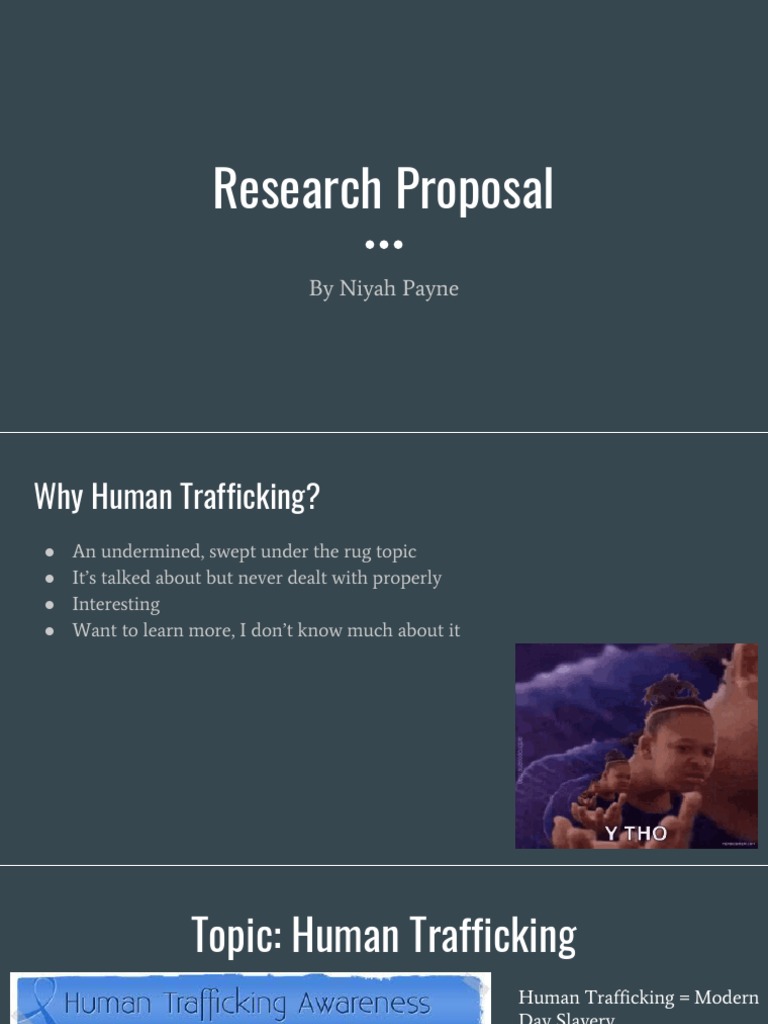 Research Proposal | PDF | Human Trafficking | Sexual Slavery