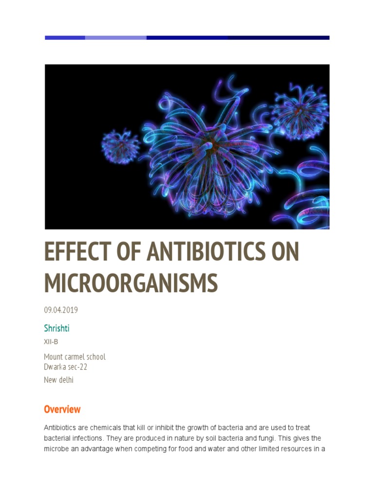 effect of antibiotics on microorganisms.pdf | Antimicrobial Resistance ...