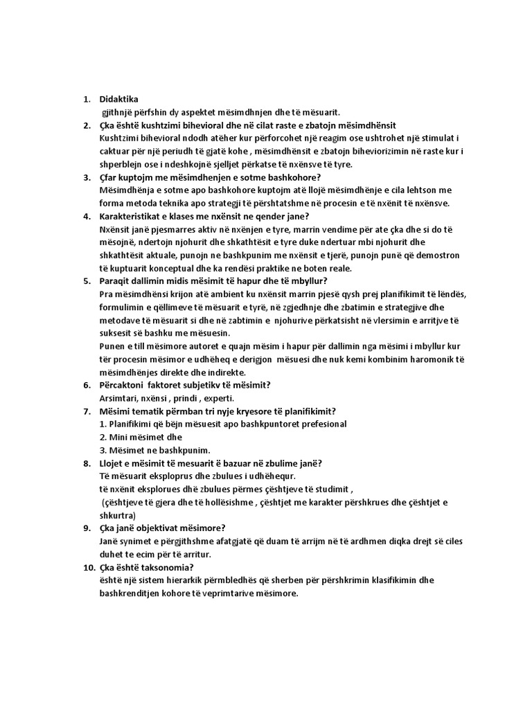 Teori Mesimi (Final) | PDF