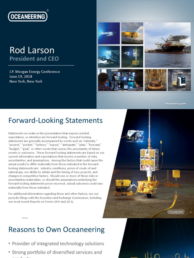 Rod Larson: President and CEO | PDF | Earnings Before Interest | Subsea ...