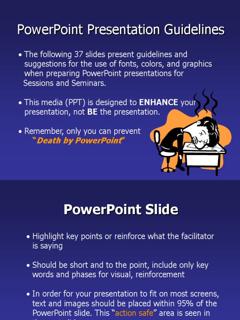 Powerpoint Guidelines | PDF | Microsoft Power Point | Color