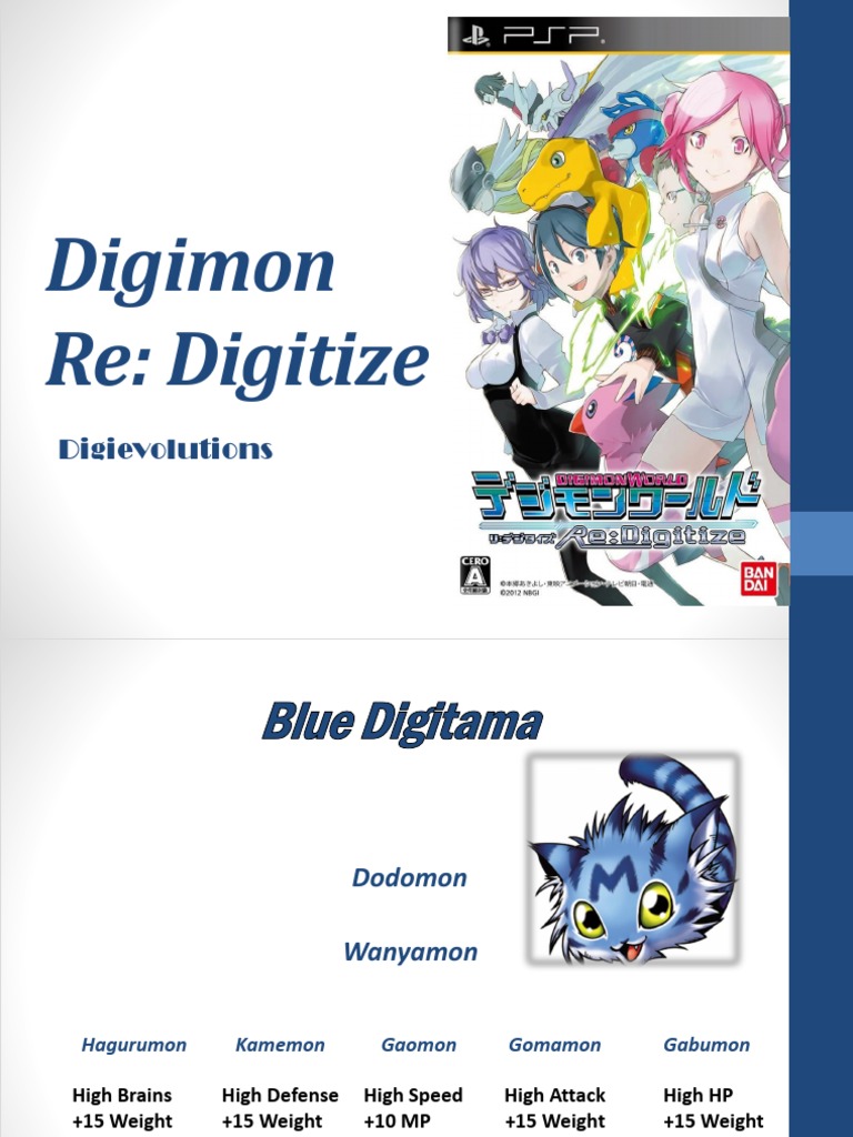 Digimon Re: Digitize: Digievolutions | PDF | Series | Sequel
