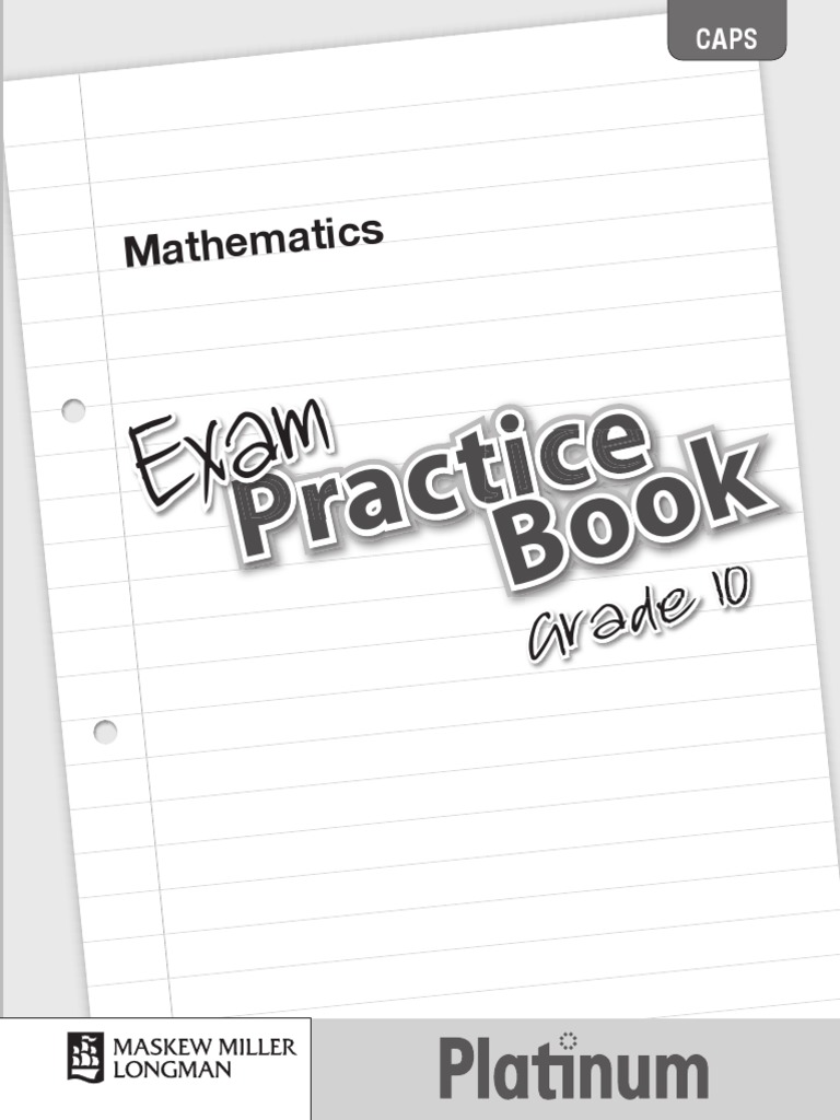 Platinum Mathematics Grade 10 Exam Practice Book PDF | PDF | Rectangle ...