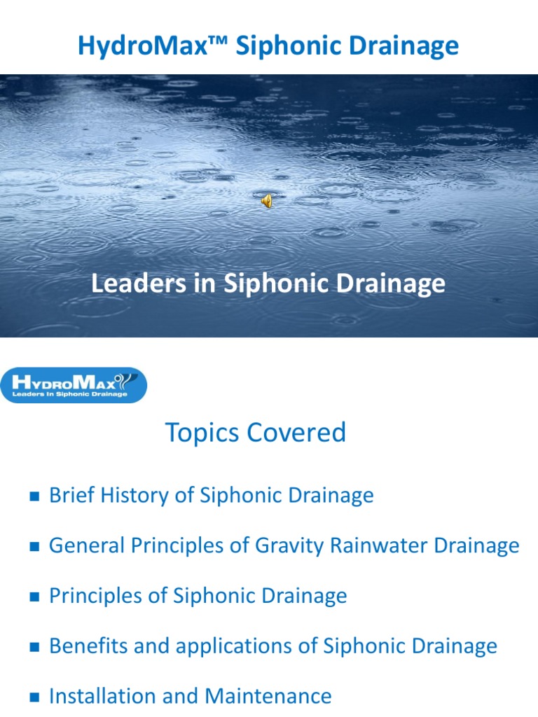 Hydromax™ Siphonic Drainage 17-2-12 | PDF | Gallon | Drainage