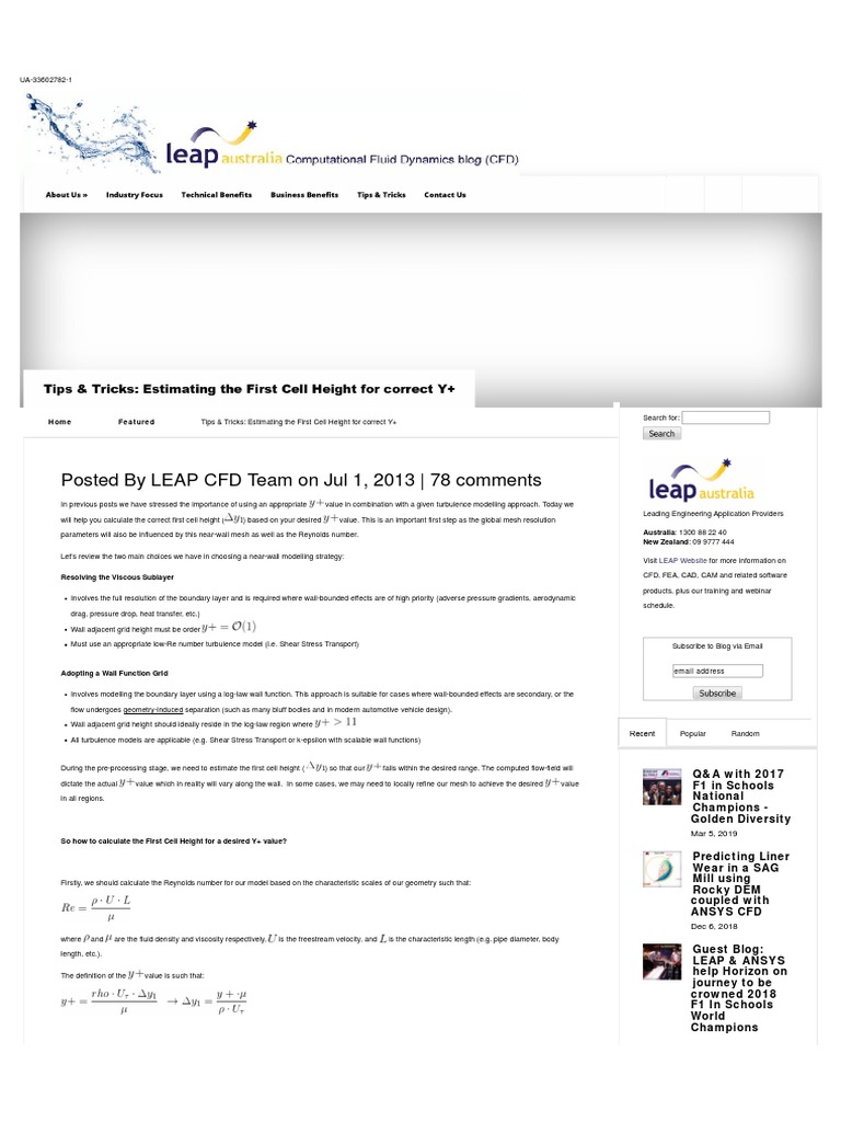 Universal Wall Functions | Download Free PDF | Computational Fluid ...