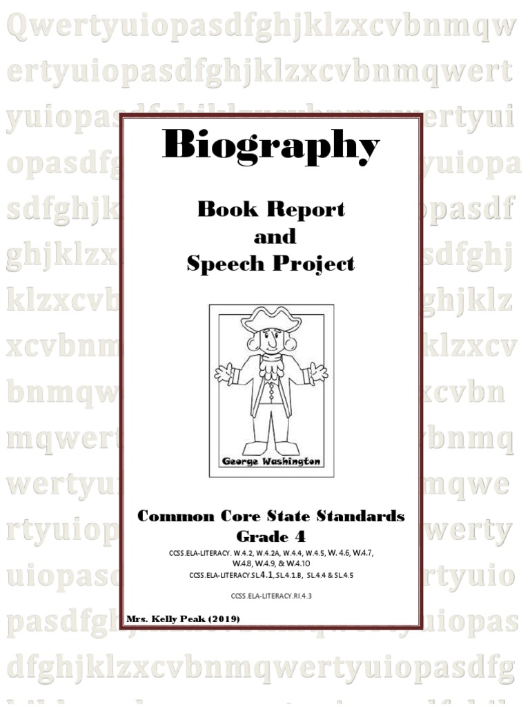 Biography Report Packet | PDF | Paragraph | Books
