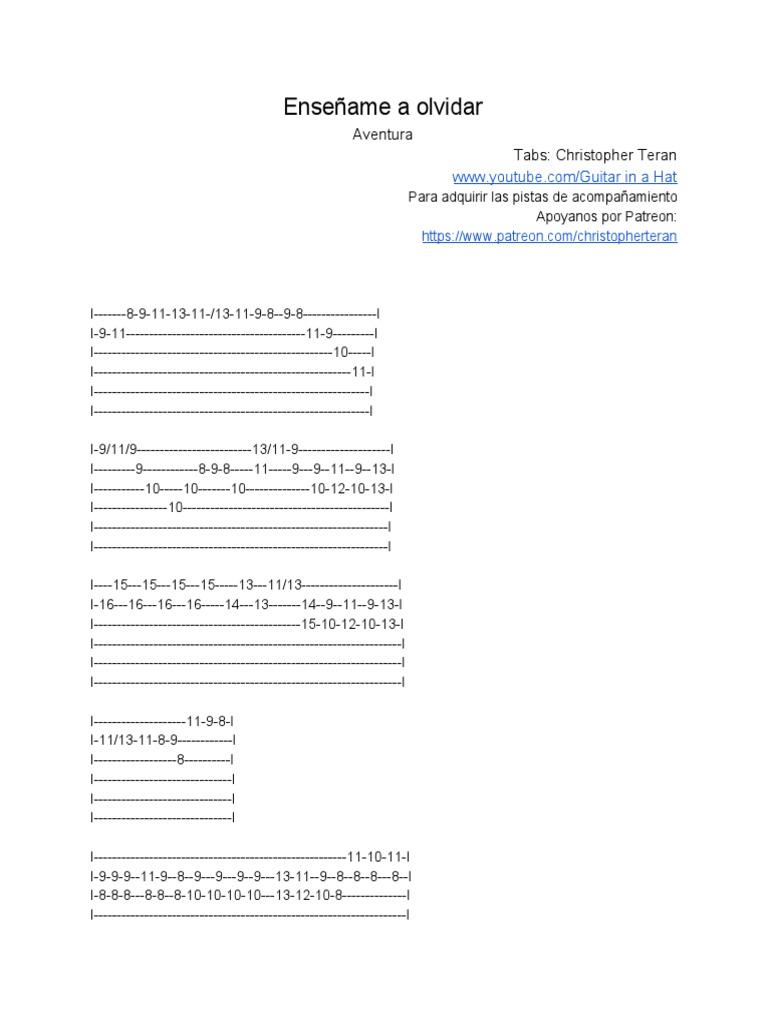 Enseñame A Olvidar | PDF