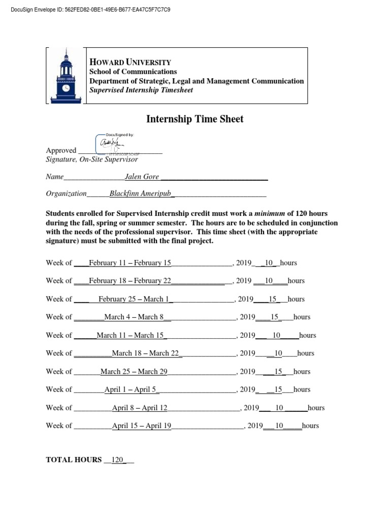 Practicum Time Sheet | PDF