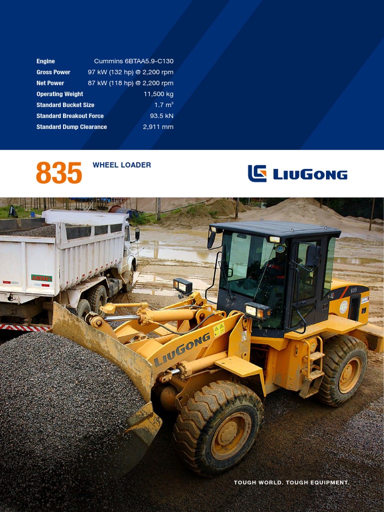 Wheel Loader Specifications Overview | PDF | Brake | Axle