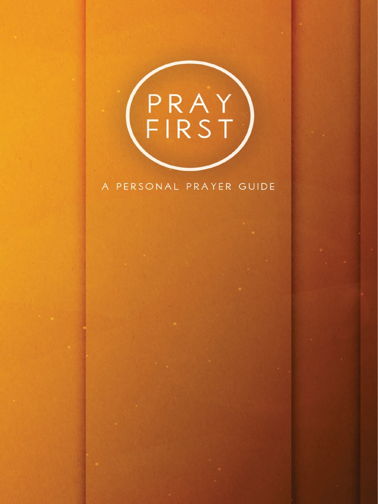 Pray First | PDF | Confession (Religion) | Prayer