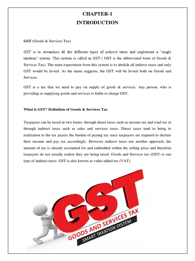 GST Project PDF | PDF | Value Added Tax | Taxes