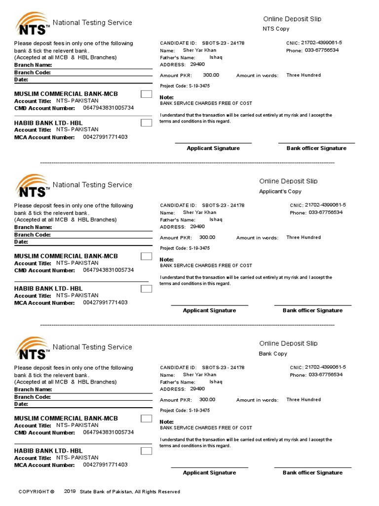 National Testing Service: Muslim Commercial Bank-Mcb | PDF | Banking ...