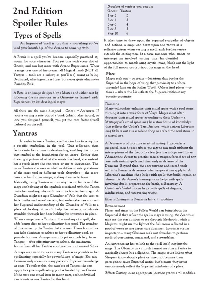 Mage The Awakening 2nd Edition PDF | PDF | Runes | Mantra