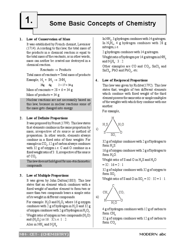 Mole Abc | PDF | Mole (Unit) | Gases