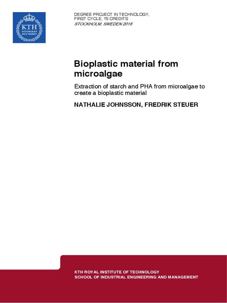 Bioplastics From Microalgae | PDF | Infrared Spectroscopy | Biodegradation