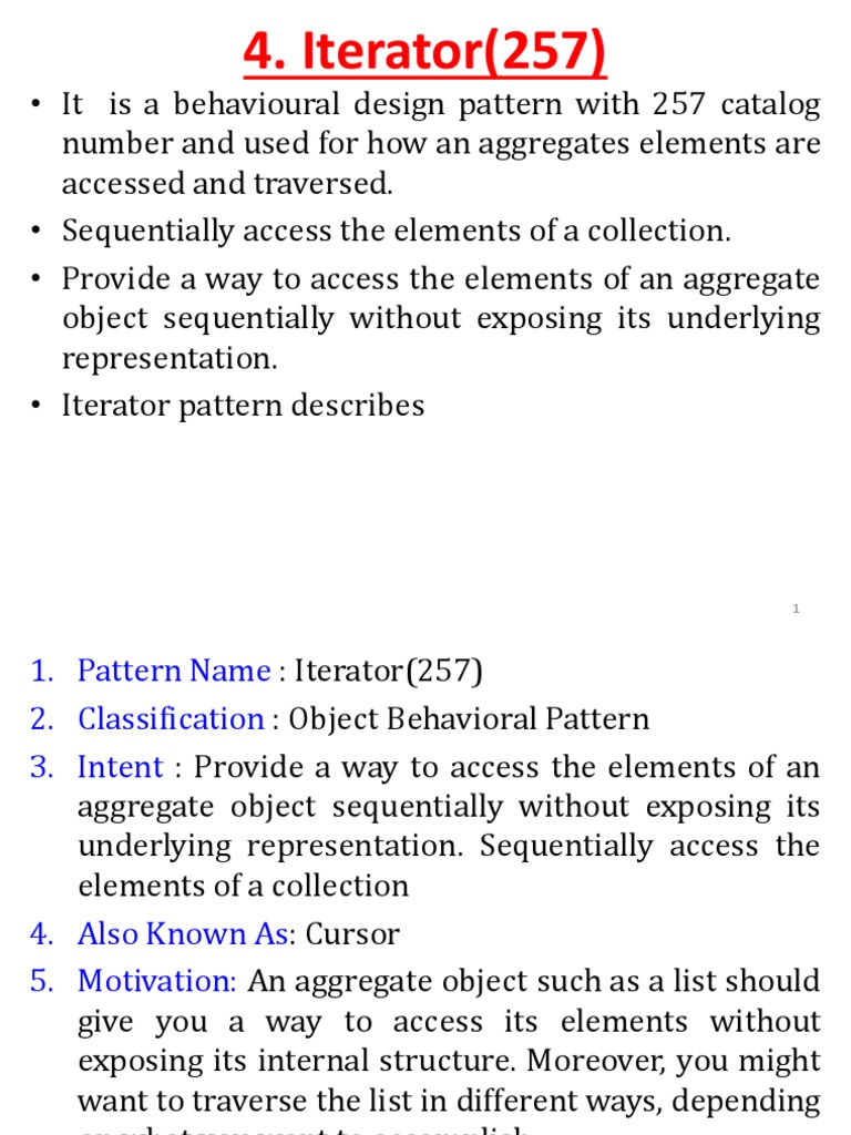 4 Iterator (257) Imp | PDF | C++ | Software Design Pattern