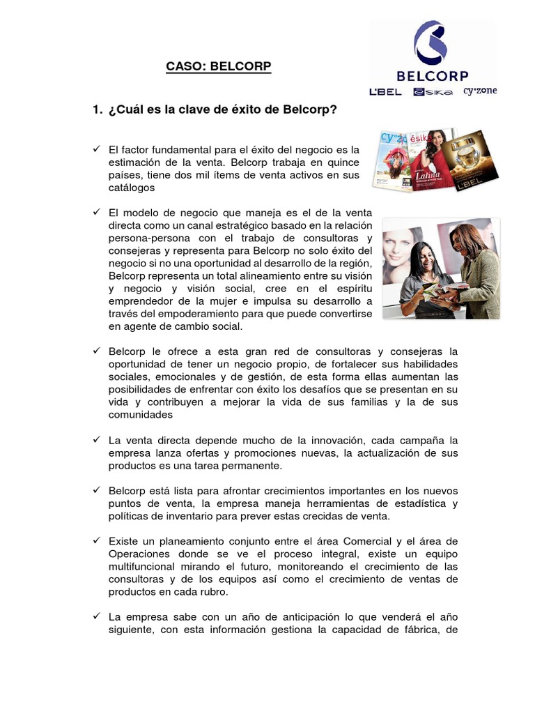 Caso Belcorp | PDF | Calidad (comercial) | Crecimiento económico