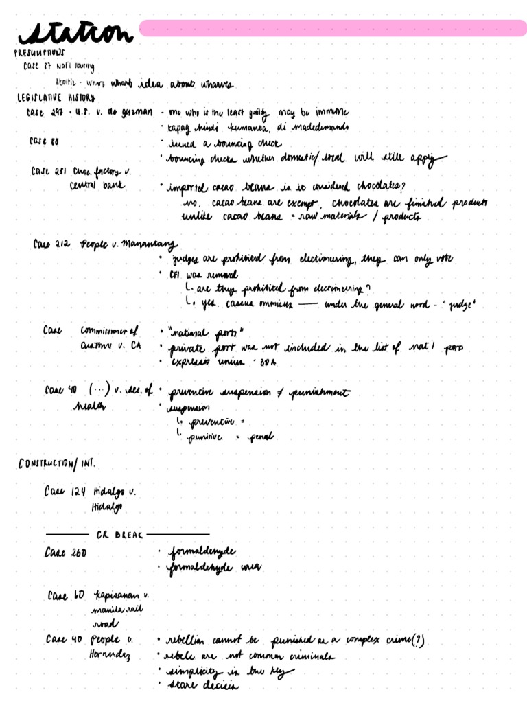 Statcon Notes 2 | PDF | Theobroma | Government