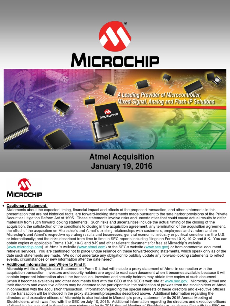 Microchip Strategy | PDF | Leverage (Finance) | Mergers And Acquisitions