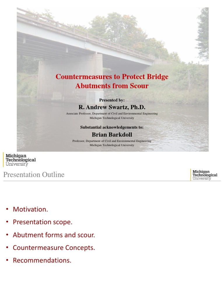 Countermeasures To Protect Bridge Abutments From Scour | PDF | Earth ...