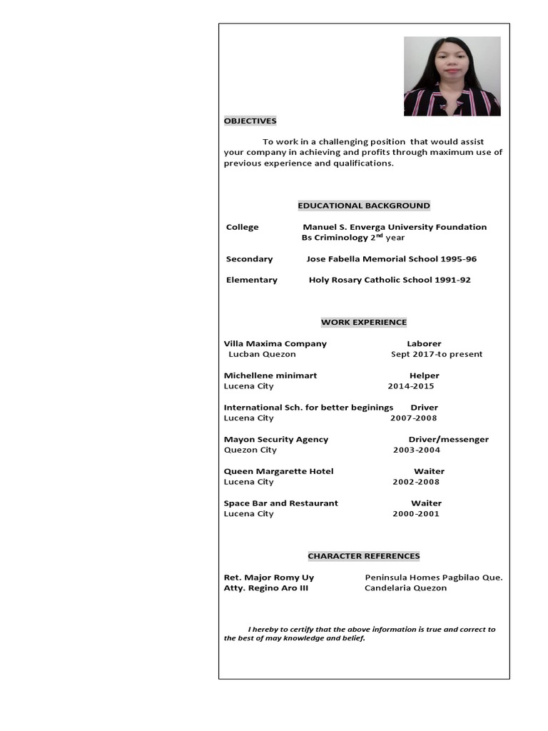 Hydee Resume | PDF