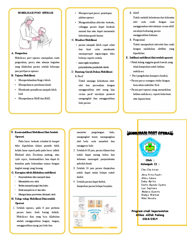 Mobilisasi Pasca Operasi: Panduan Lengkap | PDF