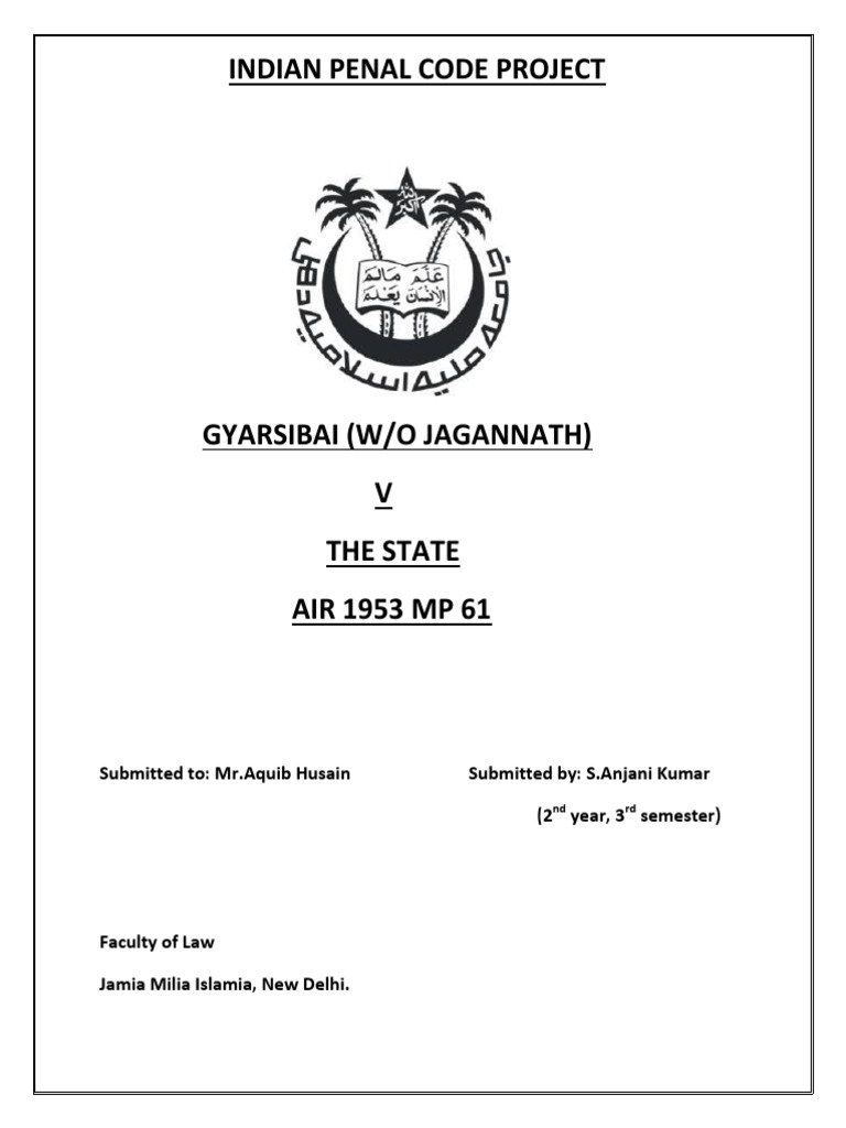 IPC Project - Case Commentary | PDF | Murder | Sentence (Law)