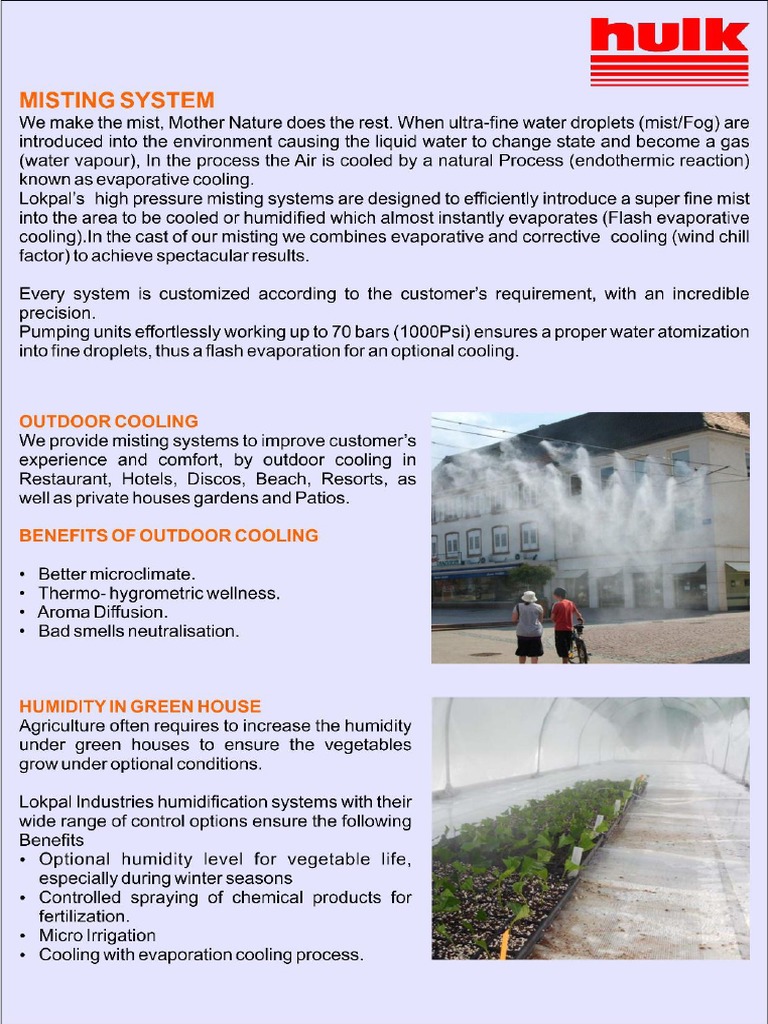 Misting System Brochure | PDF