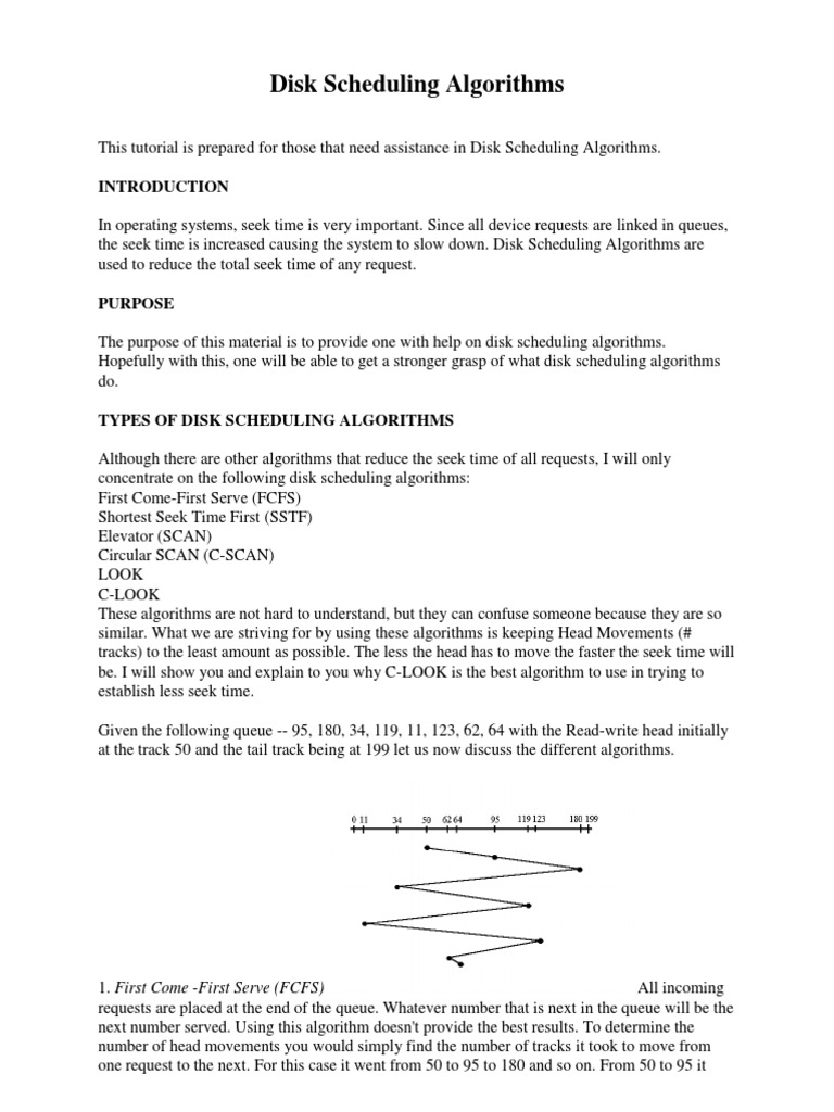 Disk Scheduling Algorithms | PDF | Scheduling (Computing) | Algorithms Disk Scheduling Algorithms | PDF | Scheduling (Computing) | Algorithms