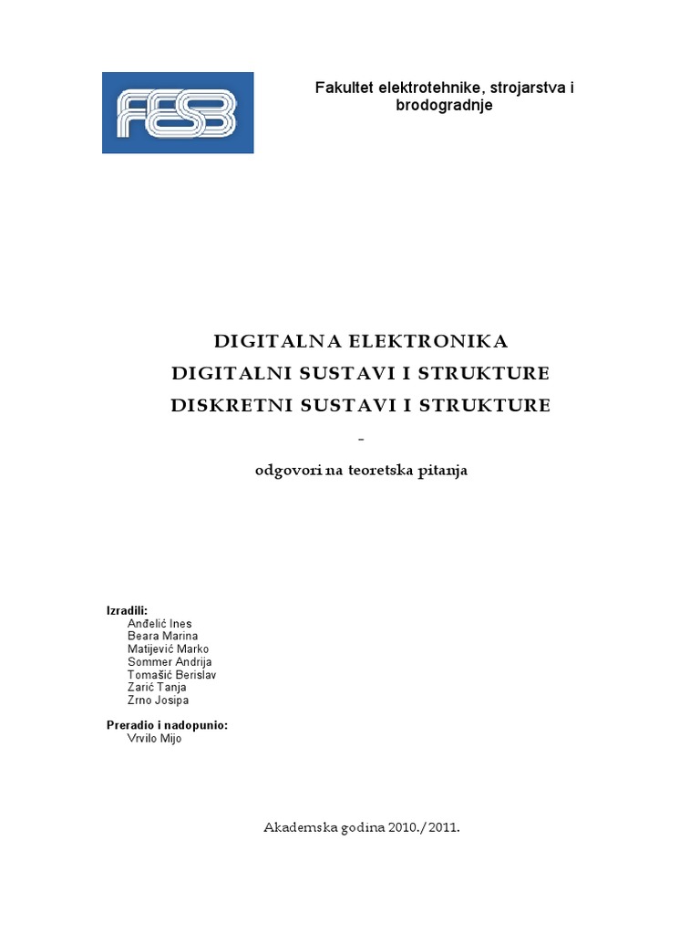 Nesluzbena Skripta 2011-2 | PDF