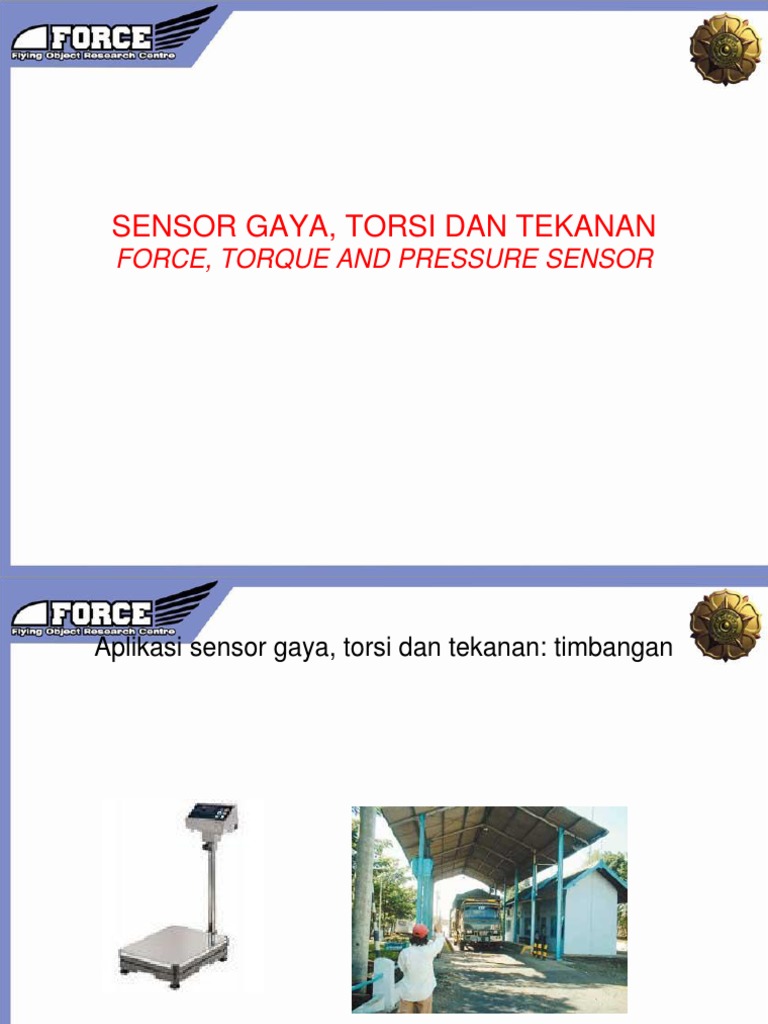 Sensor Gaya Torsi Dan Tekanan | PDF