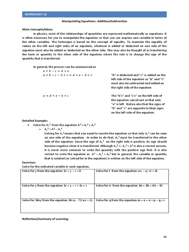 Algebra | PDF | Equations | Mathematical Analysis