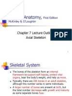 Unlabeled Axial Skeleton Overview | PDF | Skull | Skeletal System