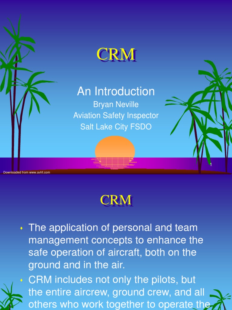 Aviation CRM and Safety Guide | PDF | Psychological Concepts ...