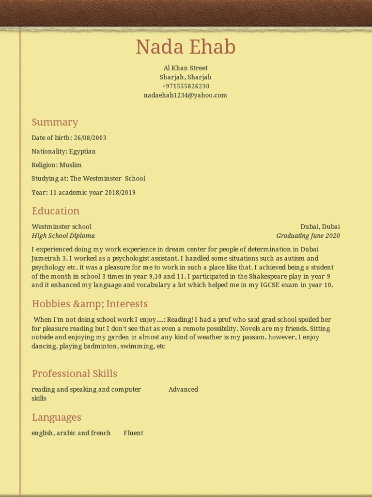 My-Resume 1 | PDF
