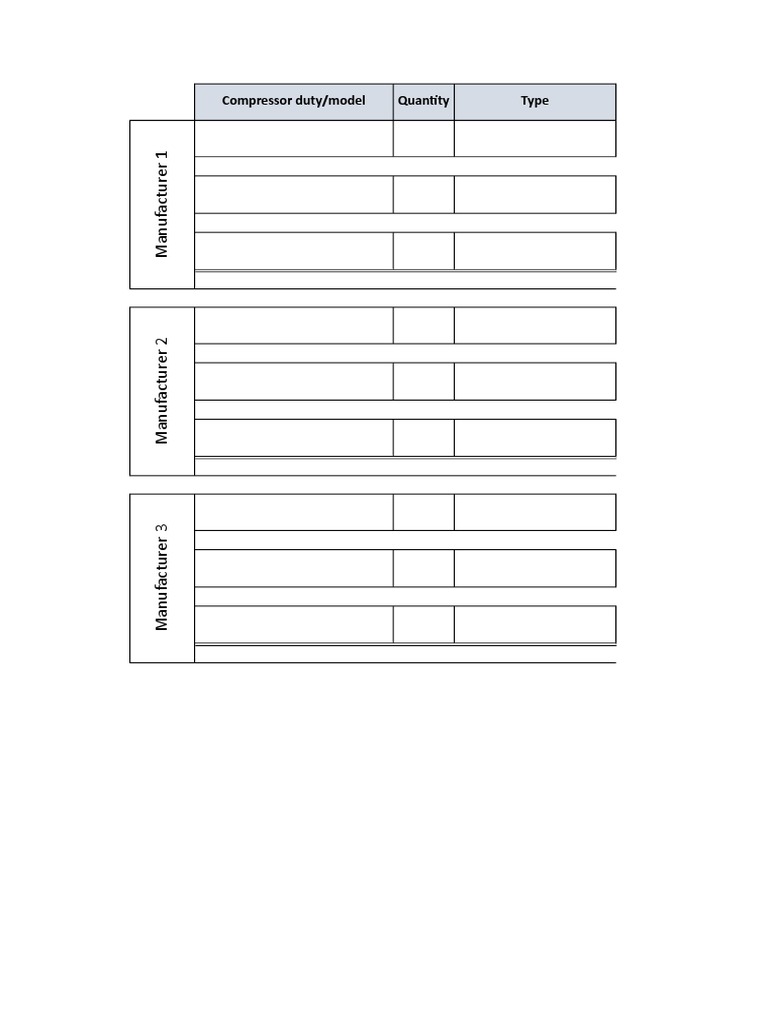 Compressor Bid Evaluation Simple | PDF