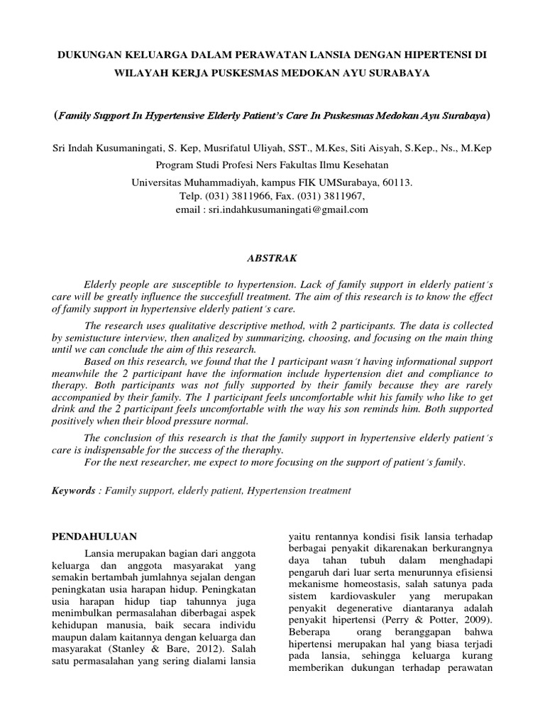 Manu Skrip | PDF | Blood Pressure | Clinical Medicine