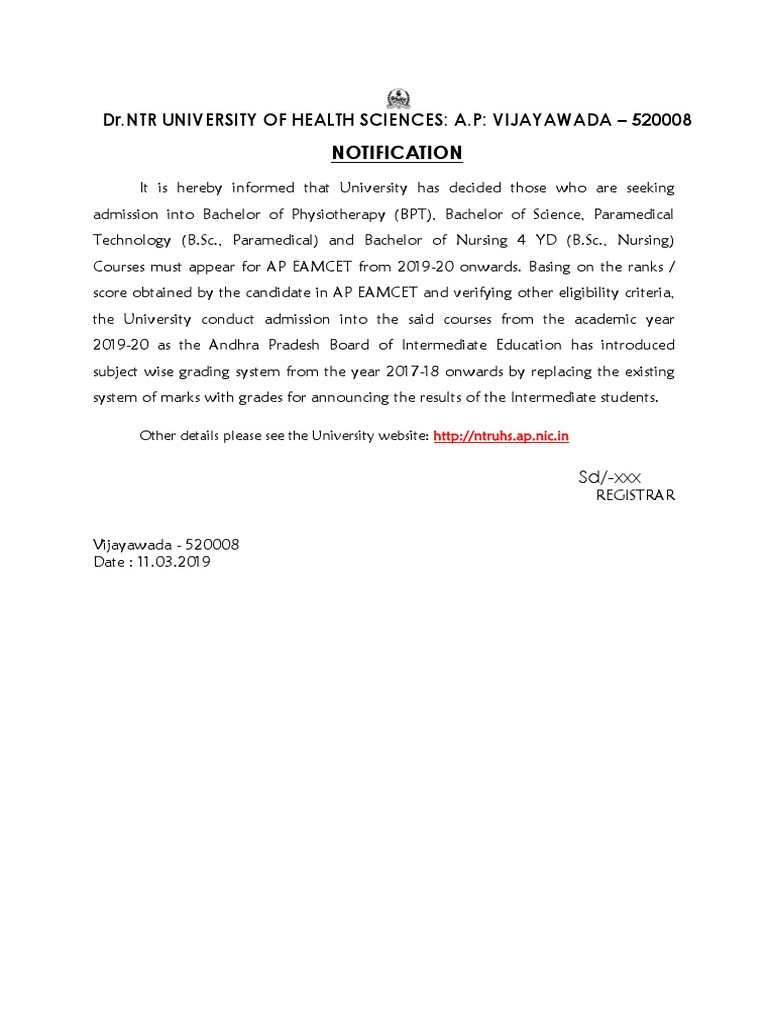 Drntr2019 Notification | PDF | Bachelor's Degree | Qualifications