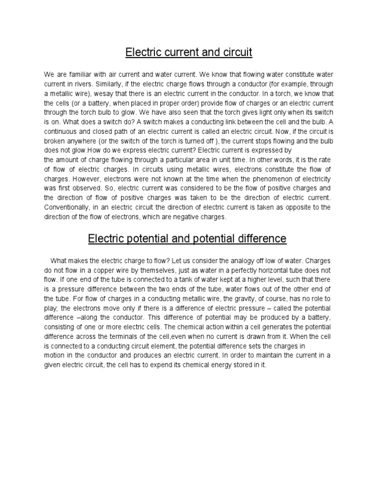 Electric PDF | PDF | Electric Current | Electric Charge